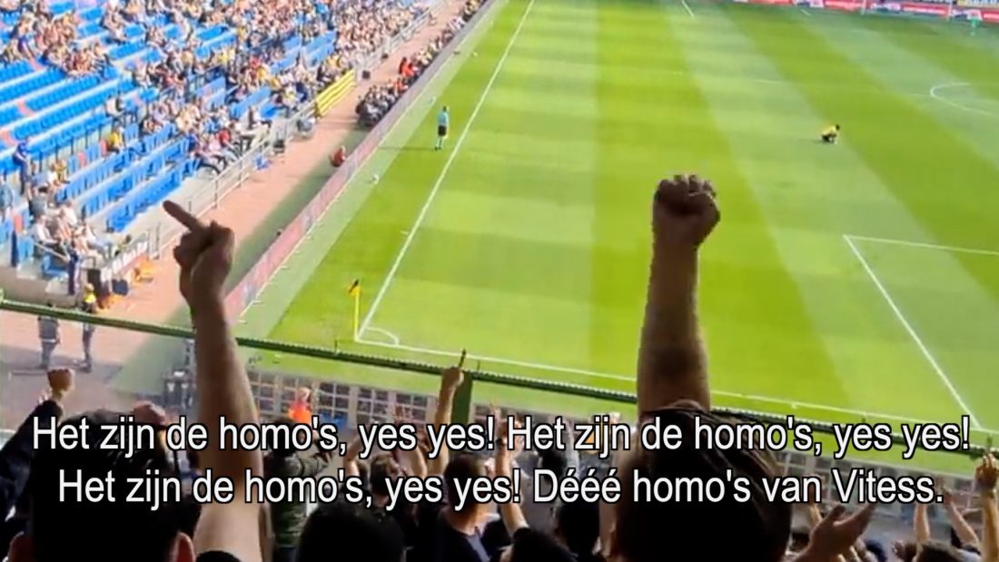 Homofobe spreekkoren